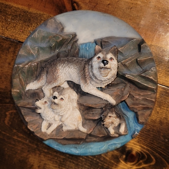 Wall Decor | Wolf Plate Family Wolf Pack 3d | Poshmark
